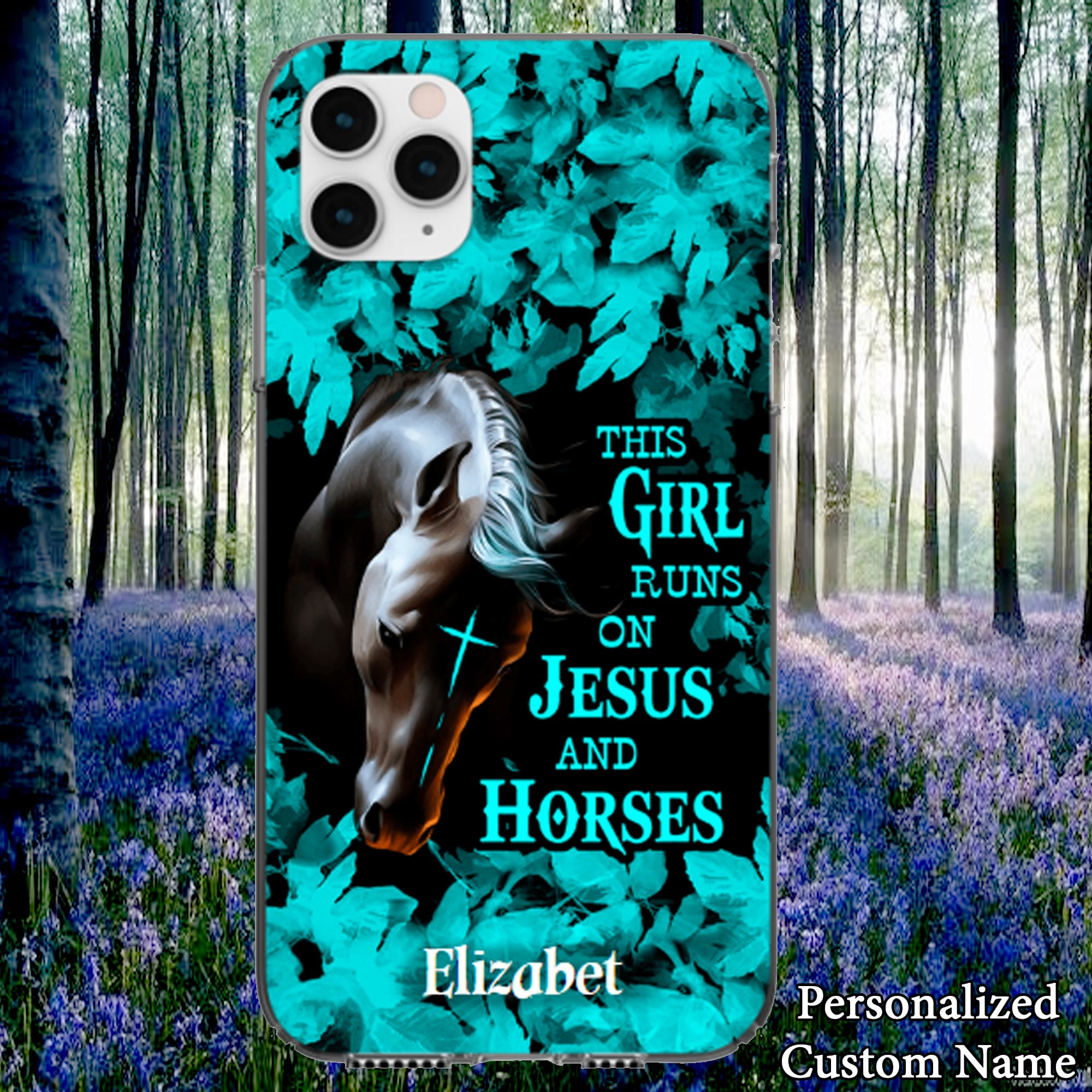 Custom Personalized Horse Girl Phone Case-case for iPhone and Samsung ...