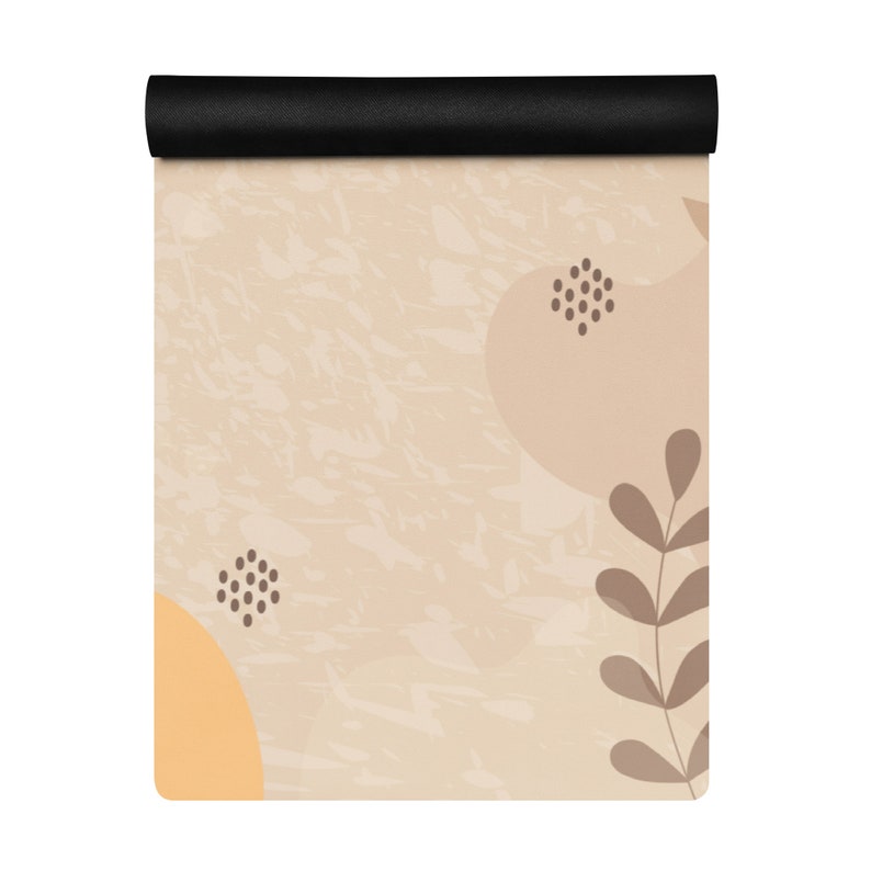 Boho Minimalist Yoga Mat With Microsuede for Strong Grip and Comfort ...
