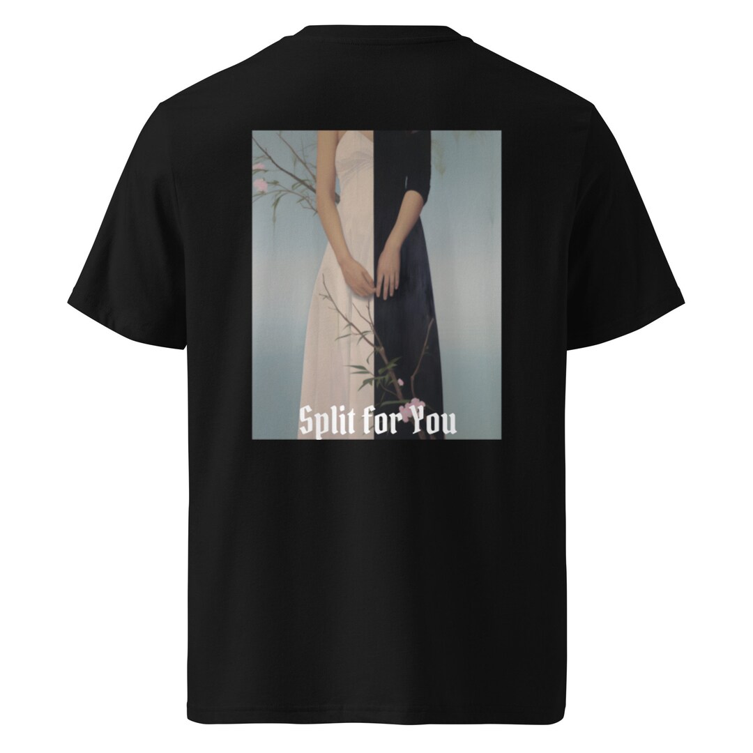 Split for You, Embroidered Front Logo, DTG Back Print, Unisex Organic ...