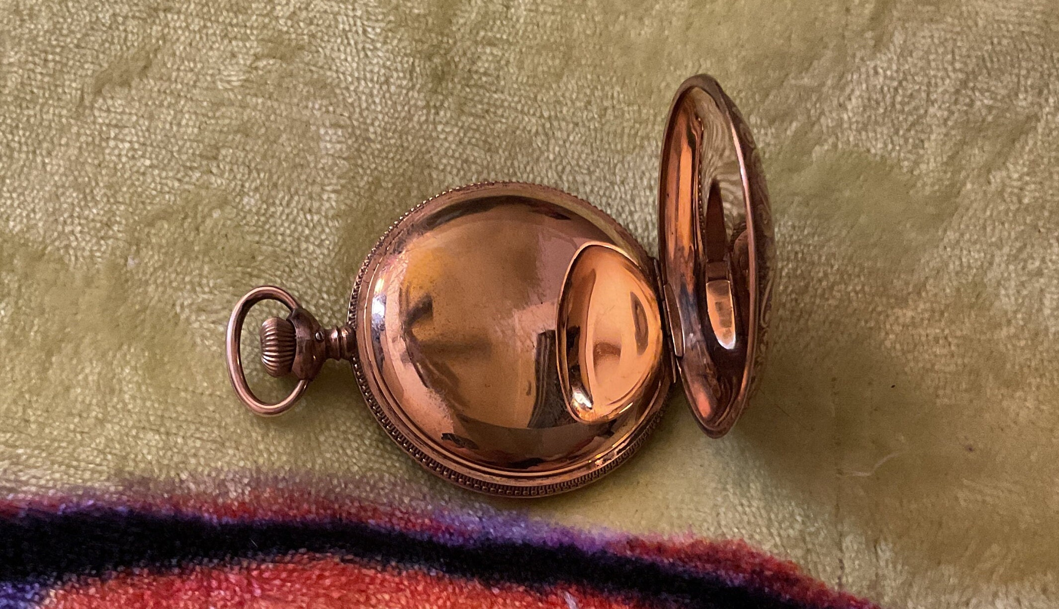 New York Standard Pocket Watch, Runs, Gold Plated - Etsy