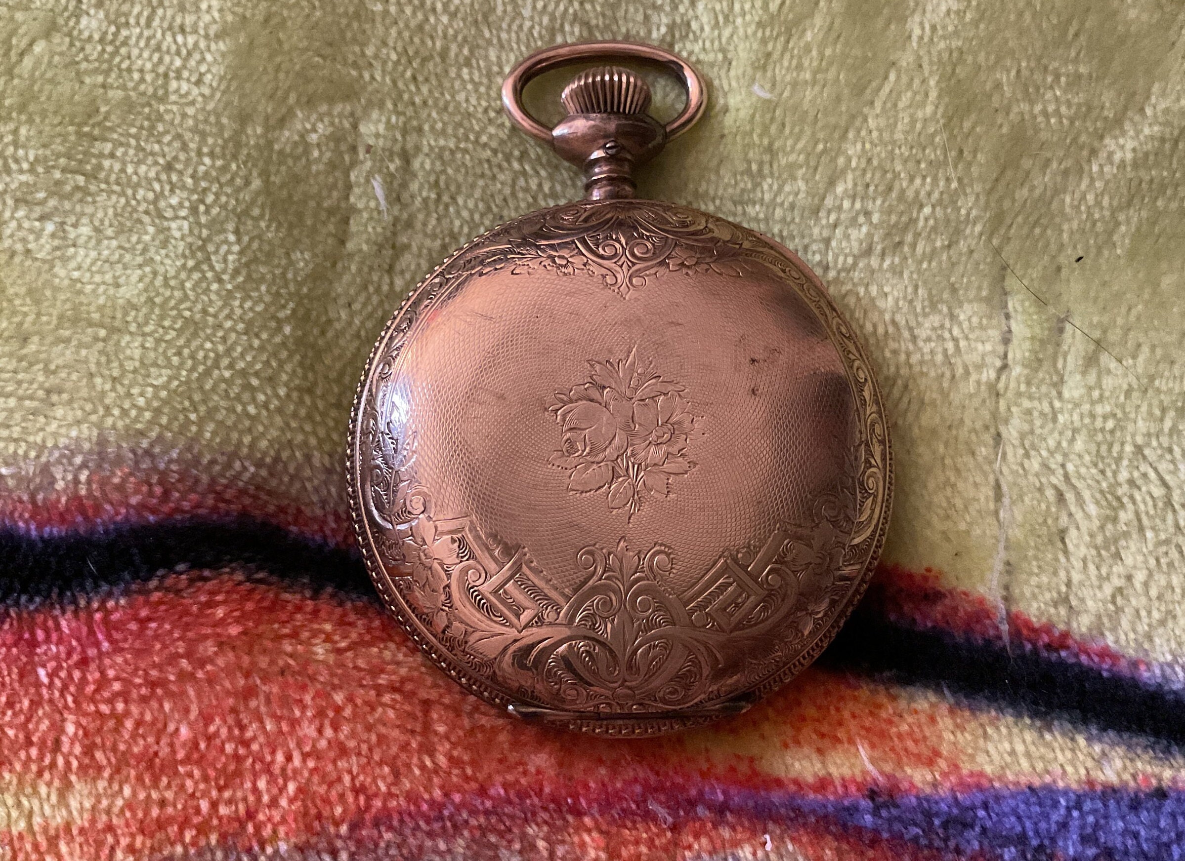 New York Standard Pocket Watch, Runs, Gold Plated - Etsy
