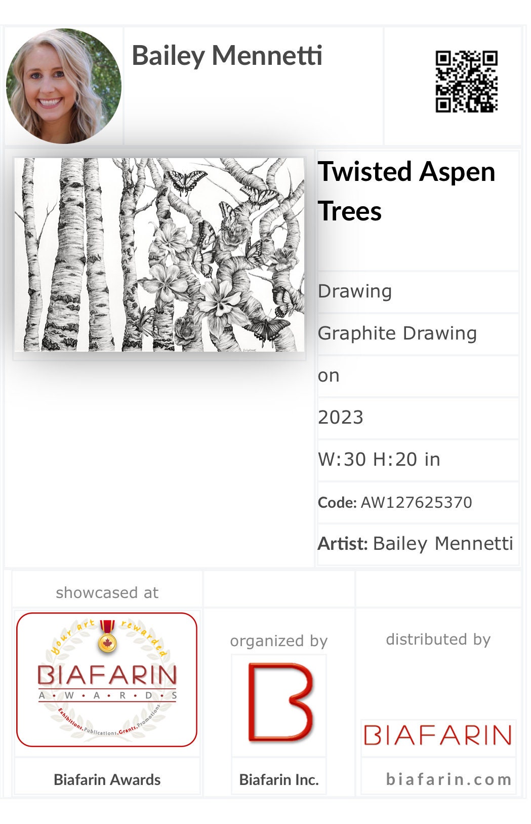 Twisted Aspen Tree Graphite Drawing - Large - Etsy
