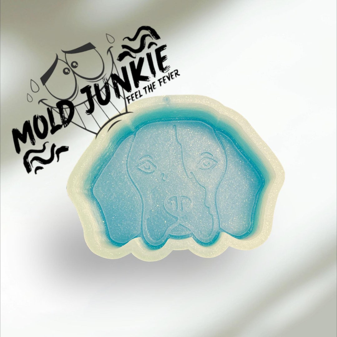 Beagle Head Silicone Mold Silicone Mold, Soap Molds, Food Molds, Baking ...