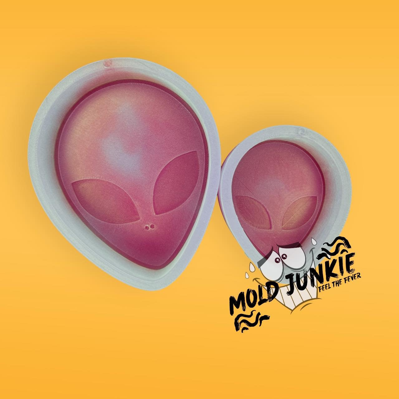 Alien Head Silicone Mold Silicone Mold, Soap Molds, Food Molds, Baking ...