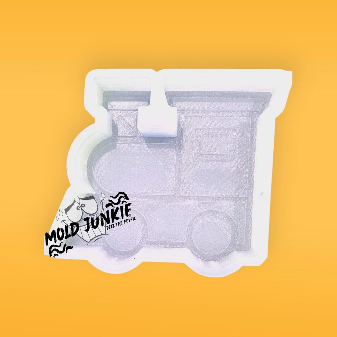 Simple Train Silicone Mold - Silicone Mold, Soap Molds, Food Molds ...