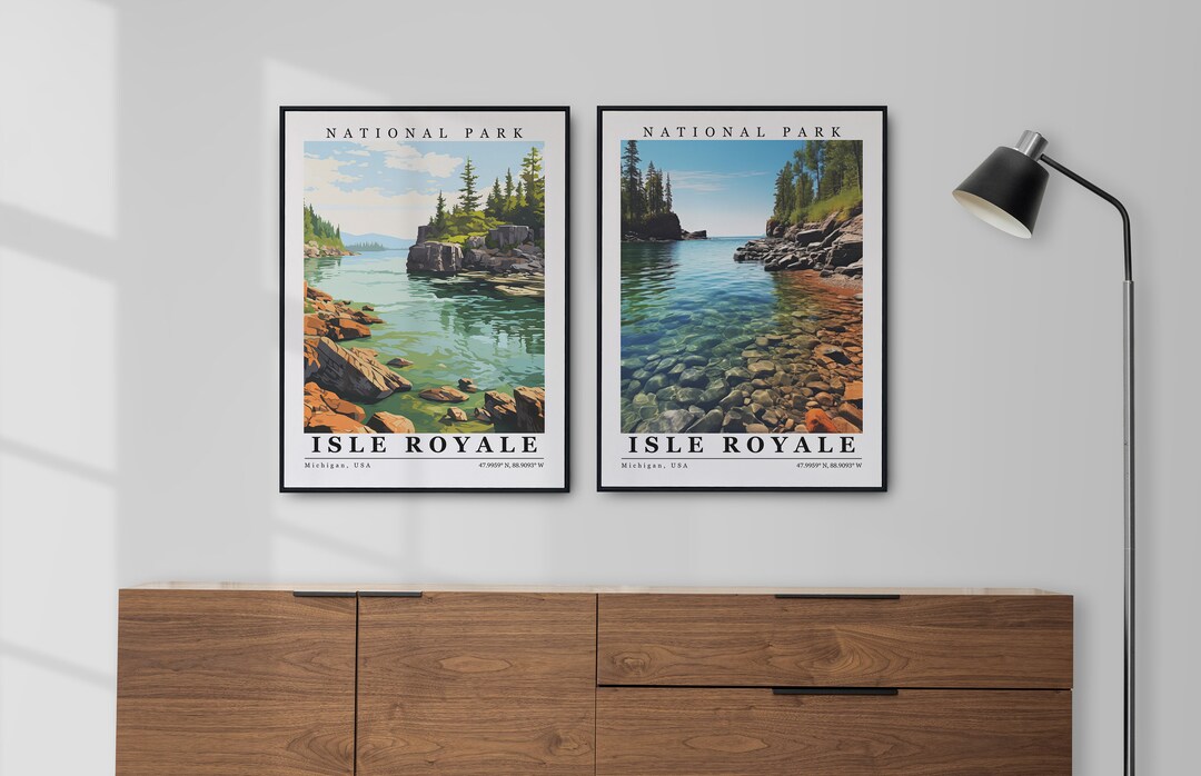 Isle Royale National Park Wall Art Digital Download Custom Prints Isle ...