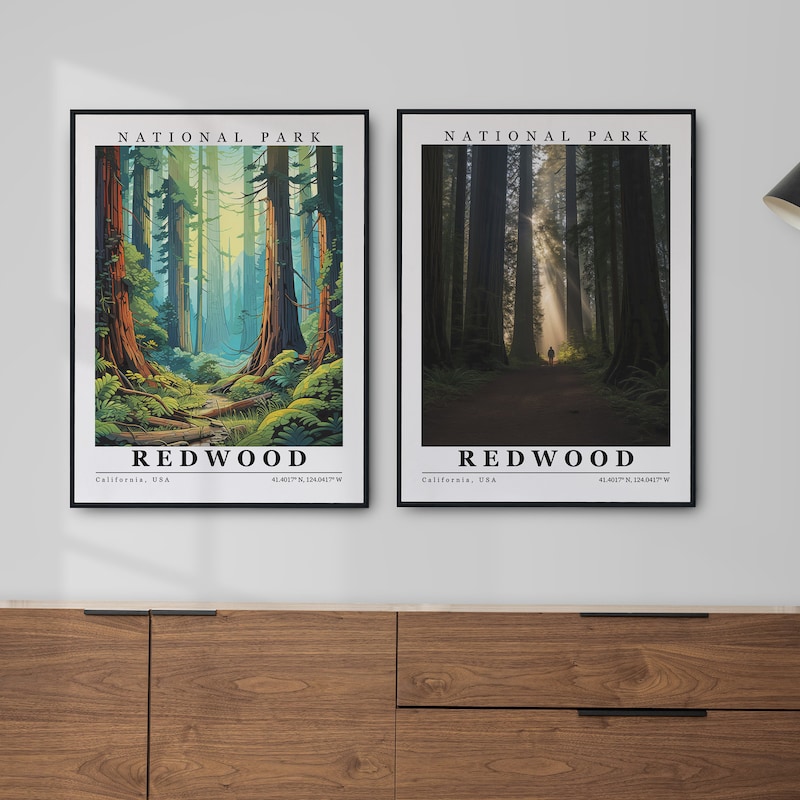 Redwood Print - Etsy