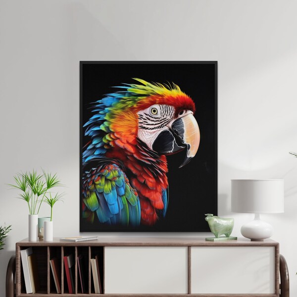 Macaw Poster - Etsy