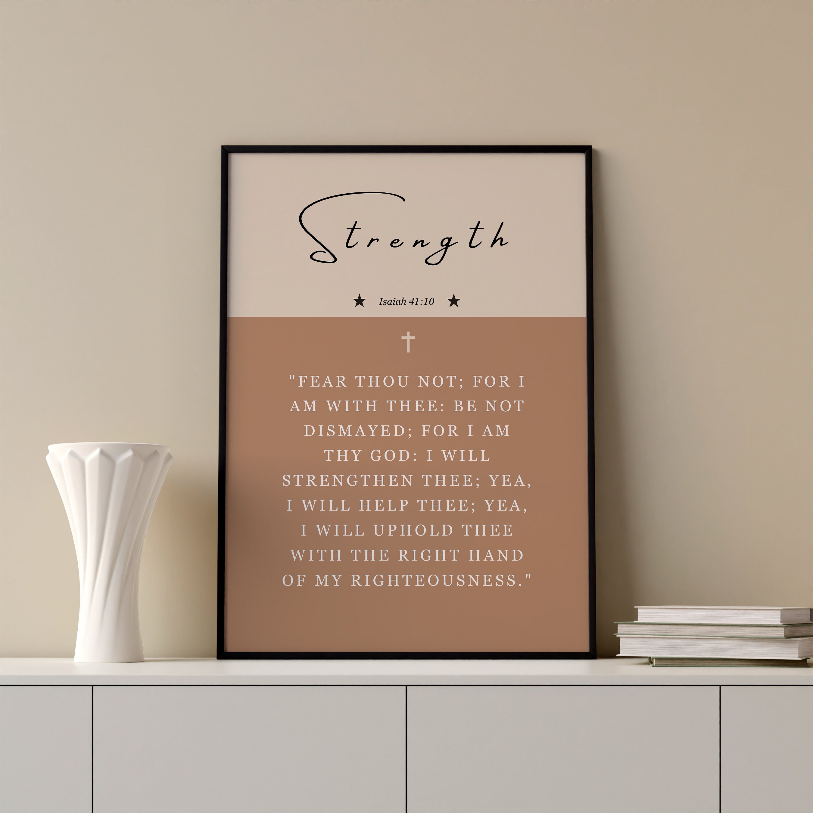 Minimalistic Bible Verse Poster Matte/glossy Paper Poster - Etsy