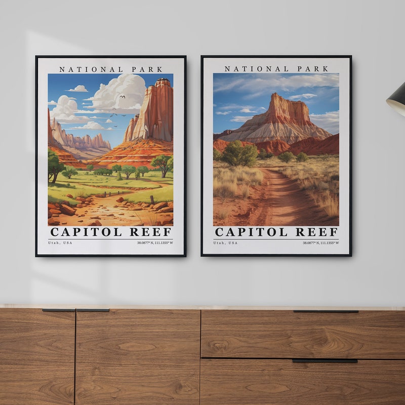 Capitol Reef Poster - Etsy