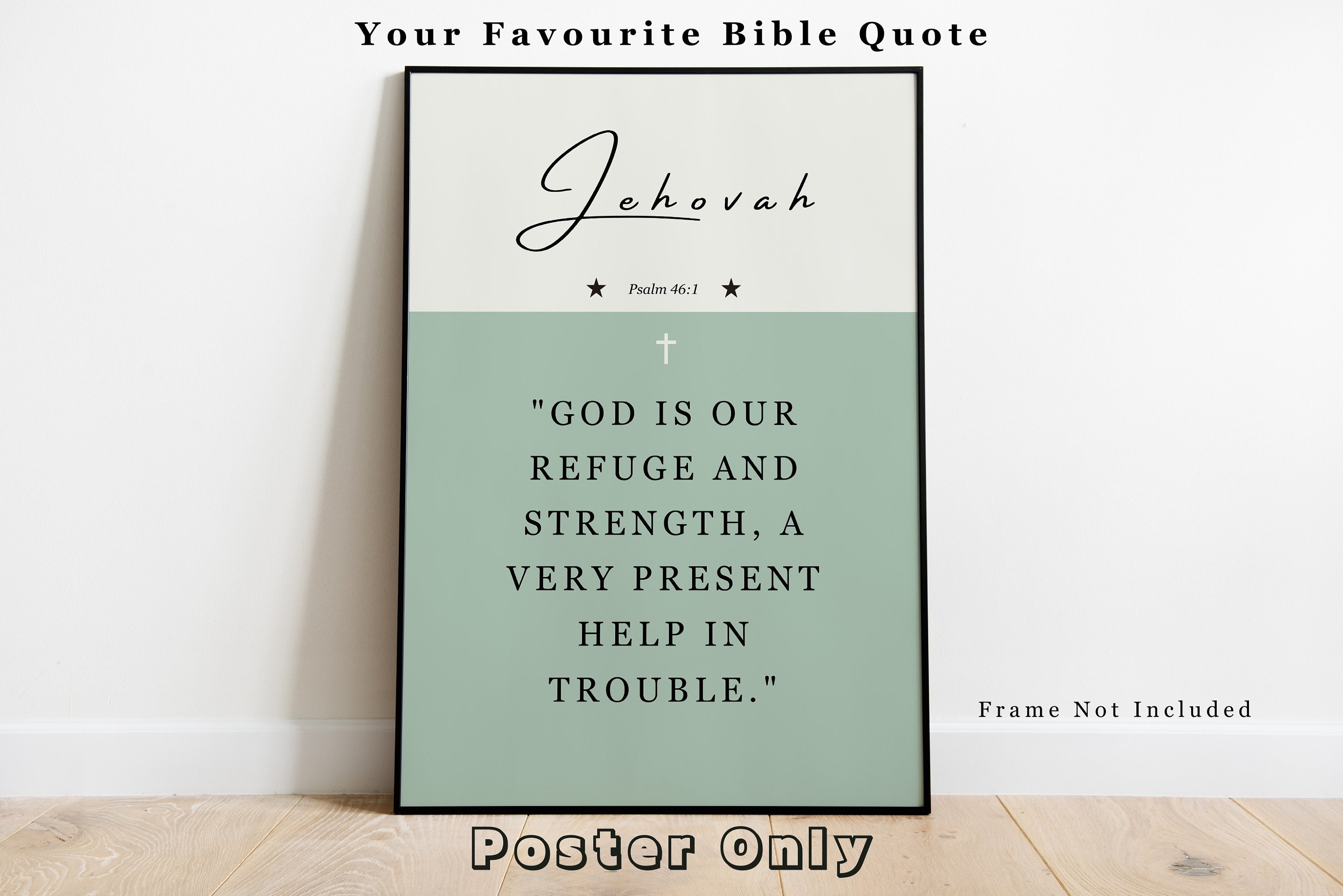 Minimalistic Bible Verse Poster Matte/glossy Paper Poster - Etsy