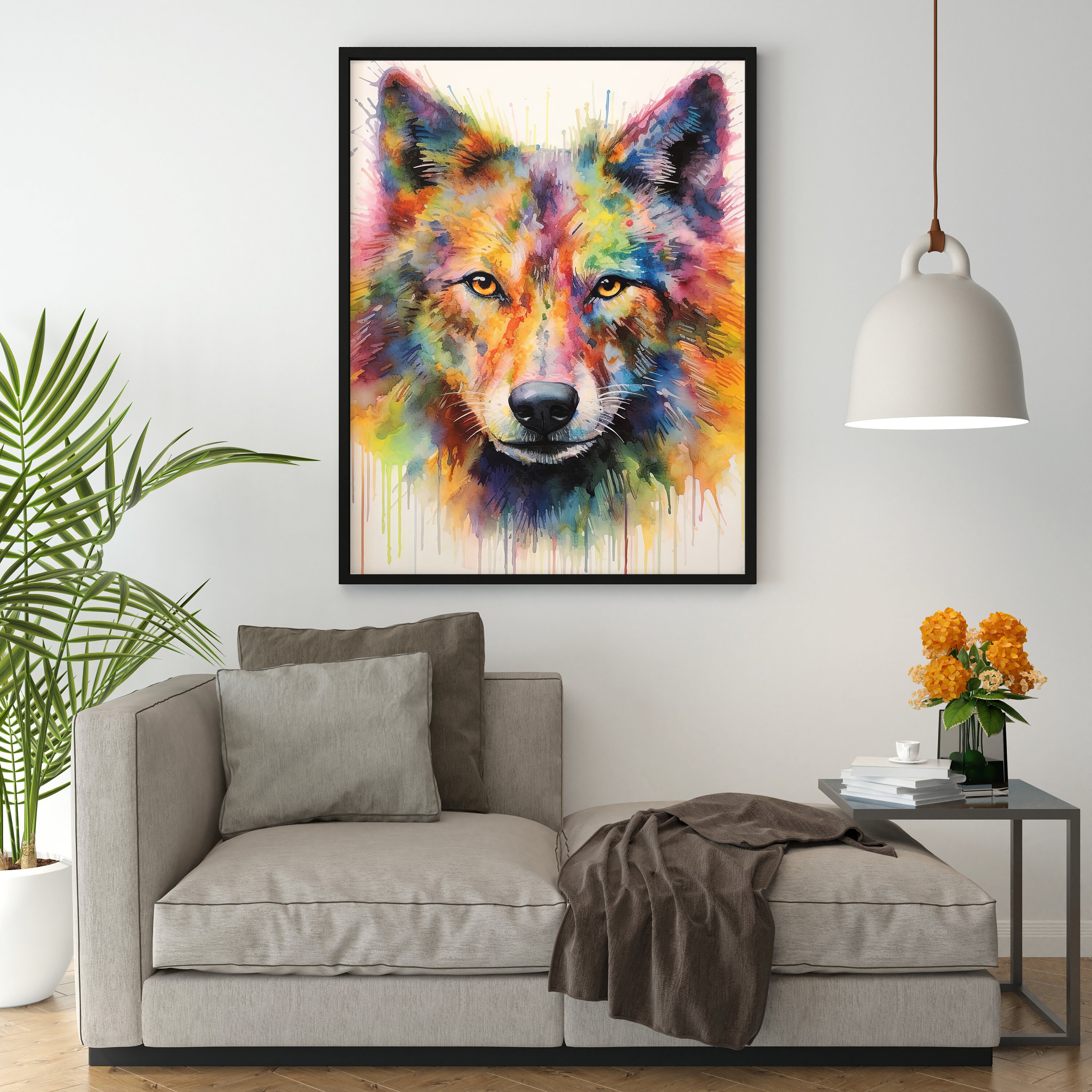 6-in-1 Watercolor Printable Art Safari Animals Combo-lion - Etsy