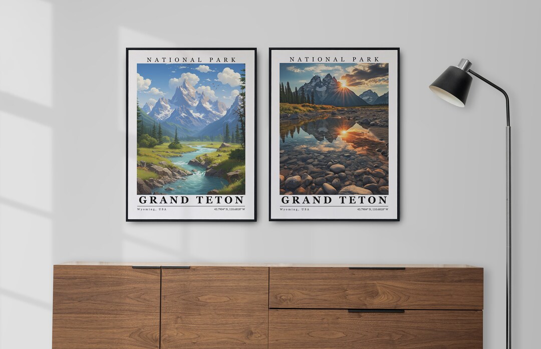 Grand Teton National Park Wall Art Digital Download Custom Prints Grand ...