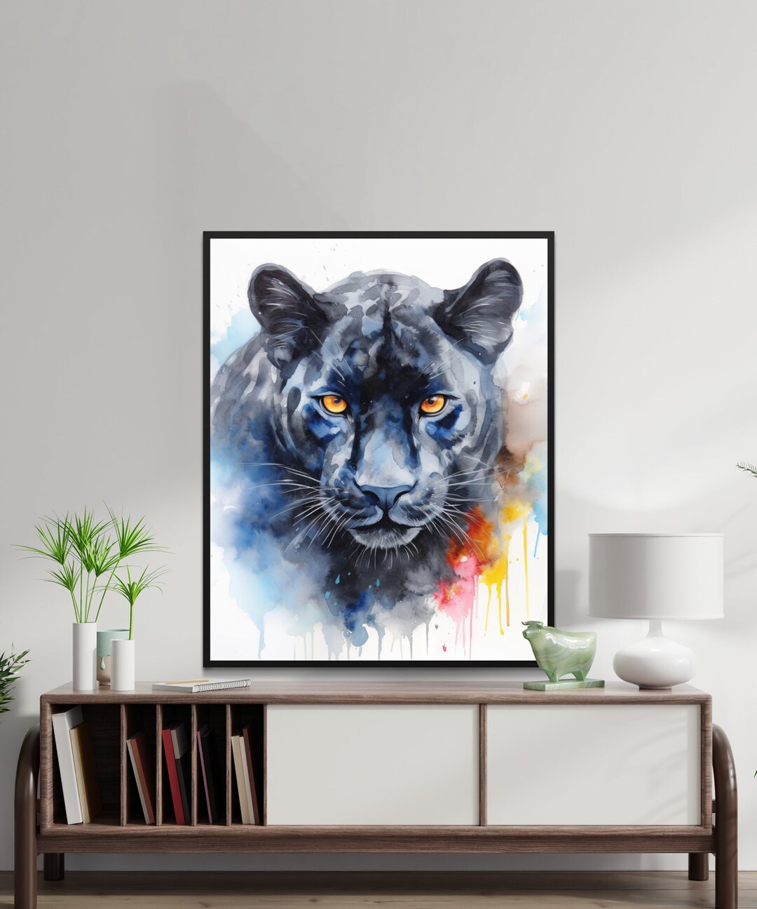 Watercolor Black Panther Printable Art Black Panther Print - Etsy