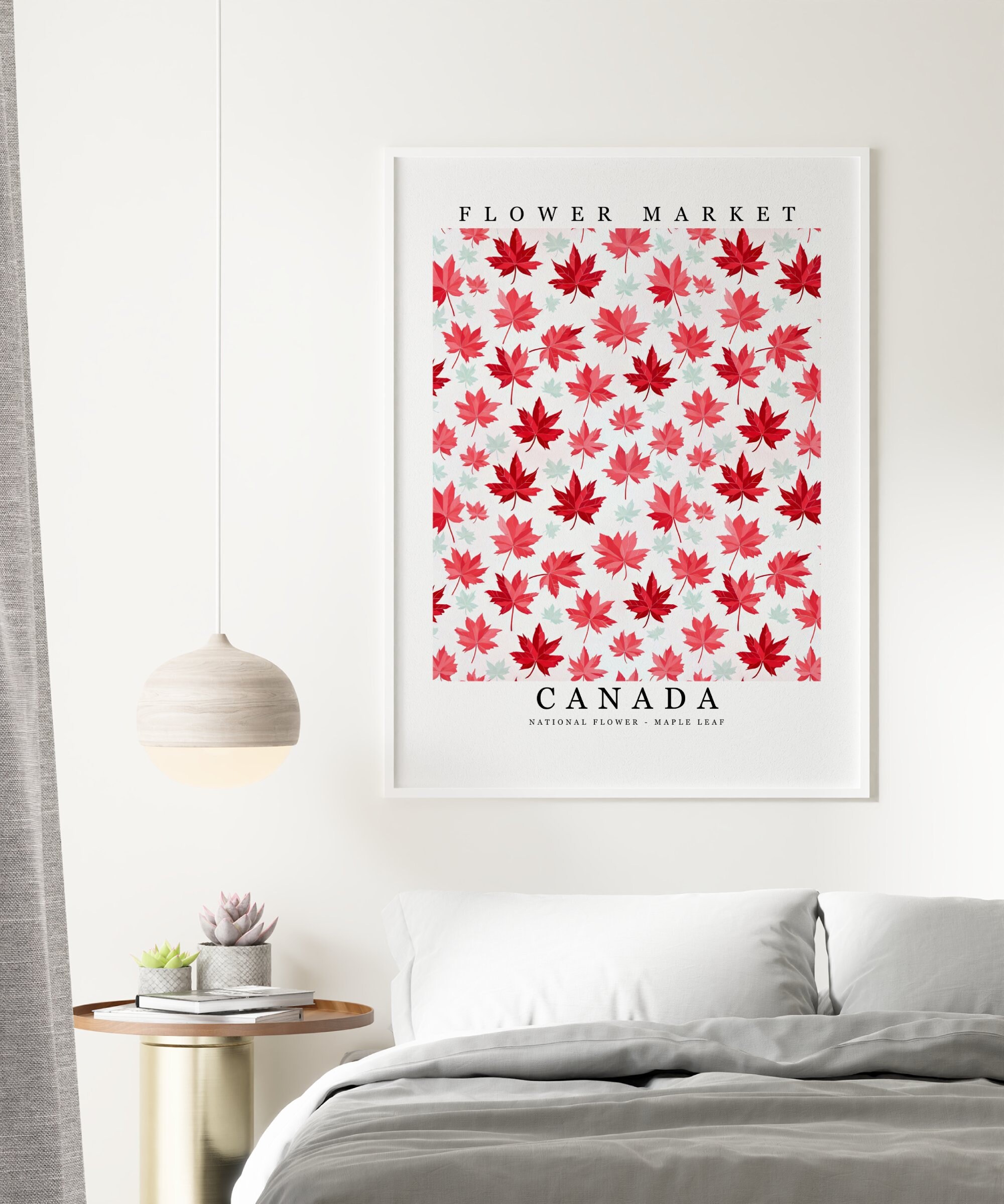 Canada National Flower Maple Leaf Wall Art Print Flower - Etsy