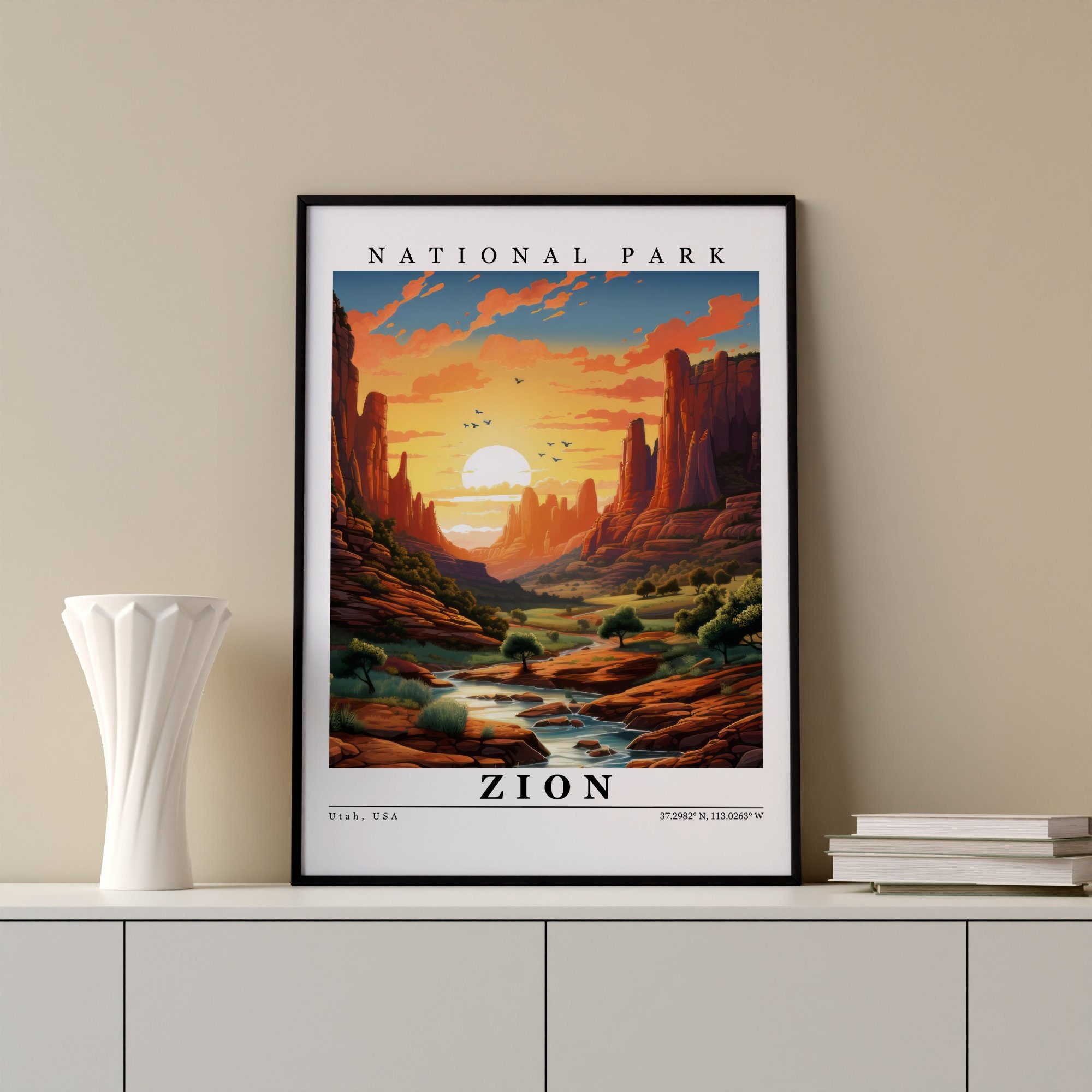Zion National Park Wall Art Digital Download Custom Prints - Etsy