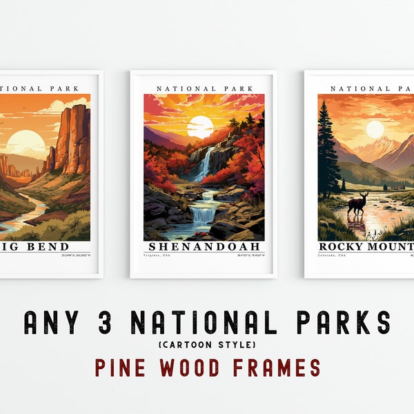 National Park Style Poster - Etsy