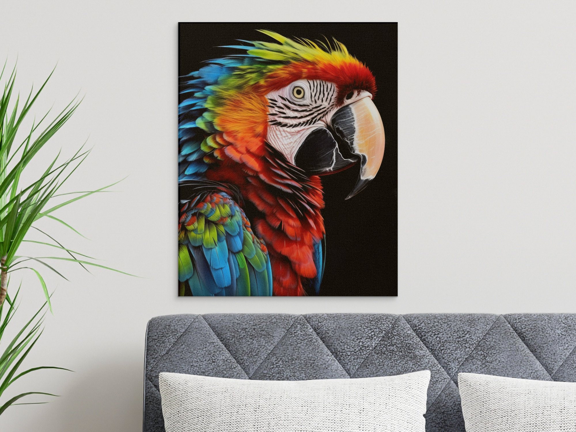 Watercolor Macaw Printable Art Macaw Print Download Macaw - Etsy