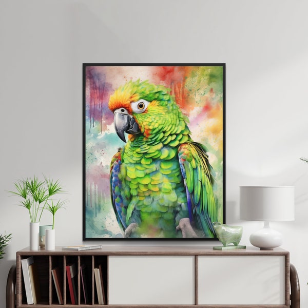 Parrot Poster - Etsy