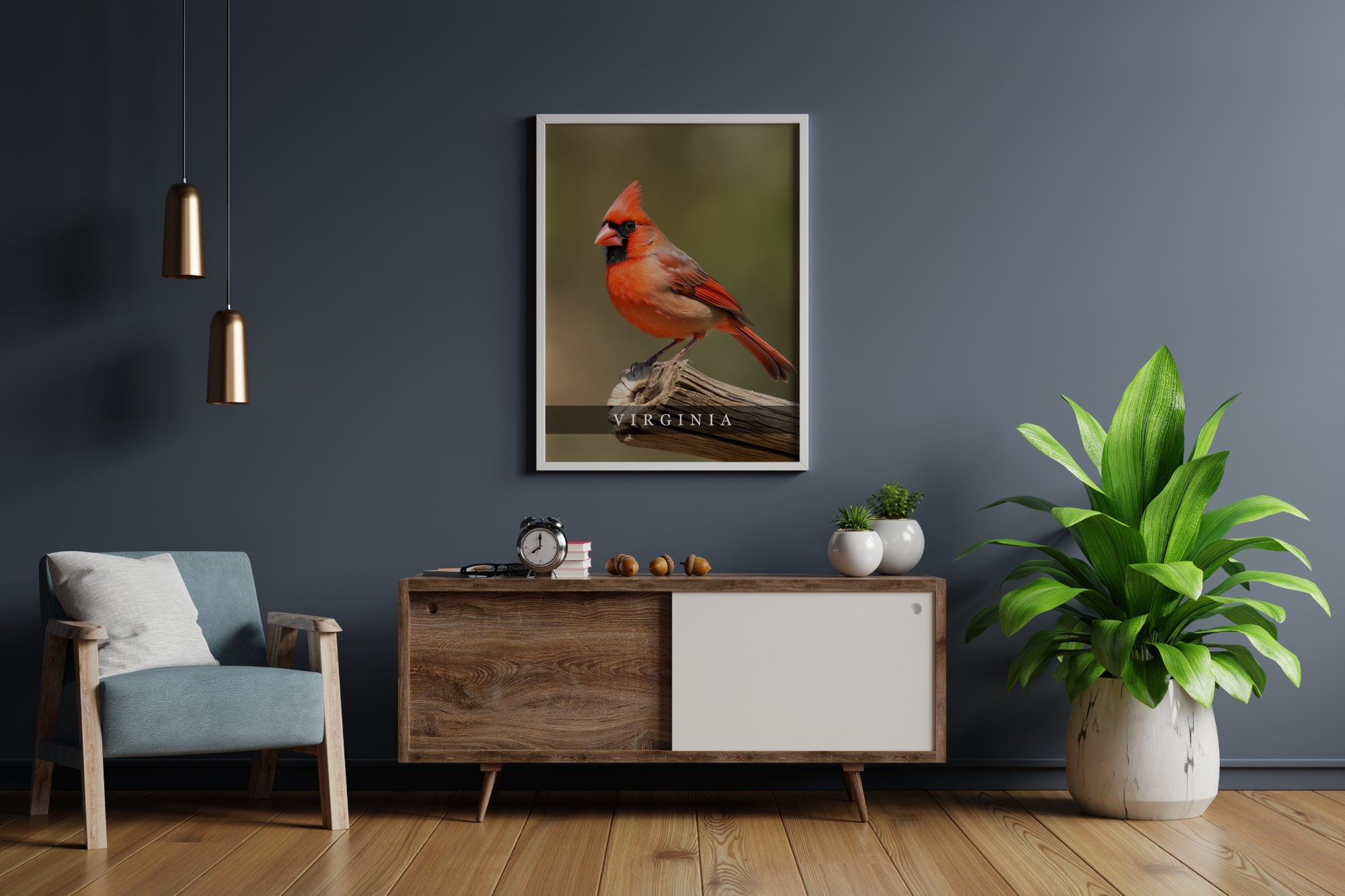 Virginia State Bird - Northern Cardinal Photo Art Print, State Bird ...