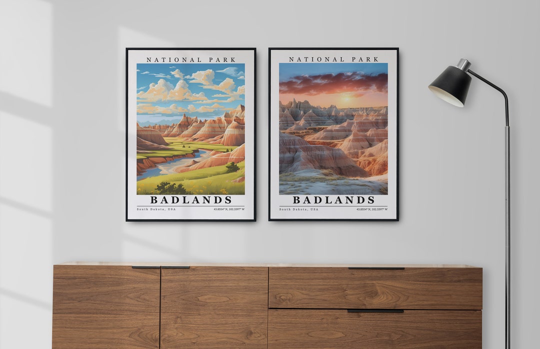Badlands National Park Wall Art Digital Download Custom Prints Badlands ...