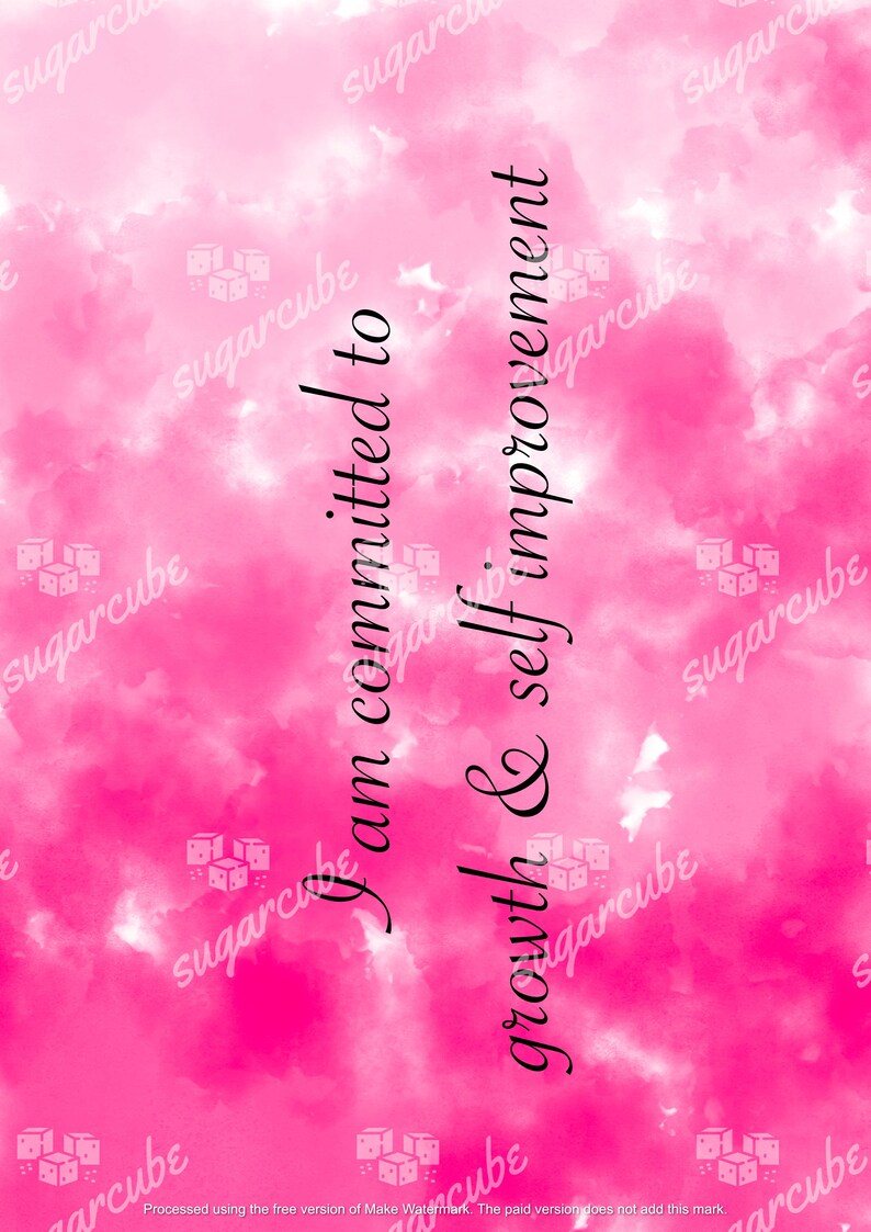 Watercolor Affirmation Cards Set Bundle 6 Printable - Etsy