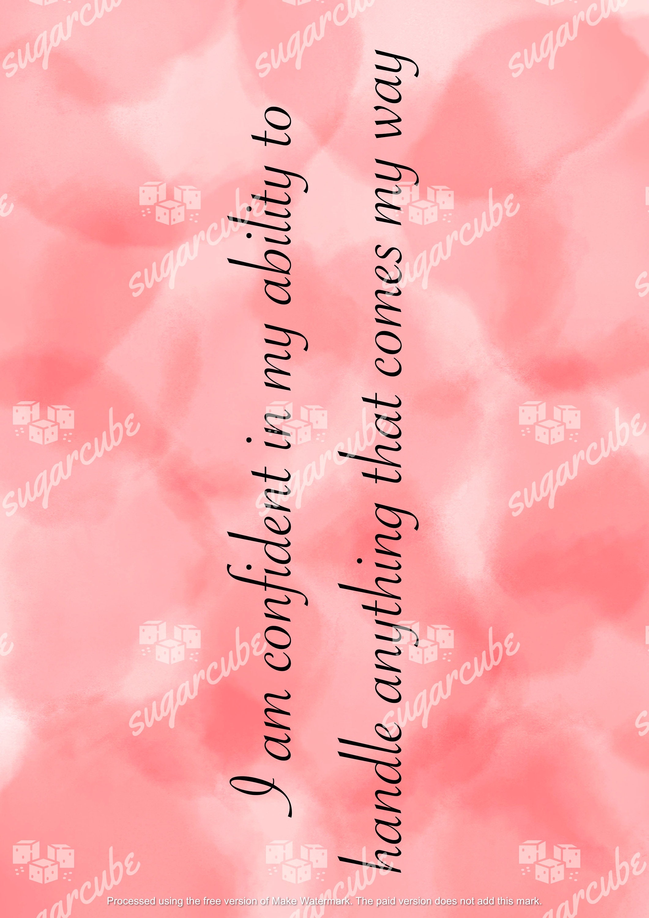 Watercolor Affirmation Cards Set - Bundle 12, Printable Affirmation ...