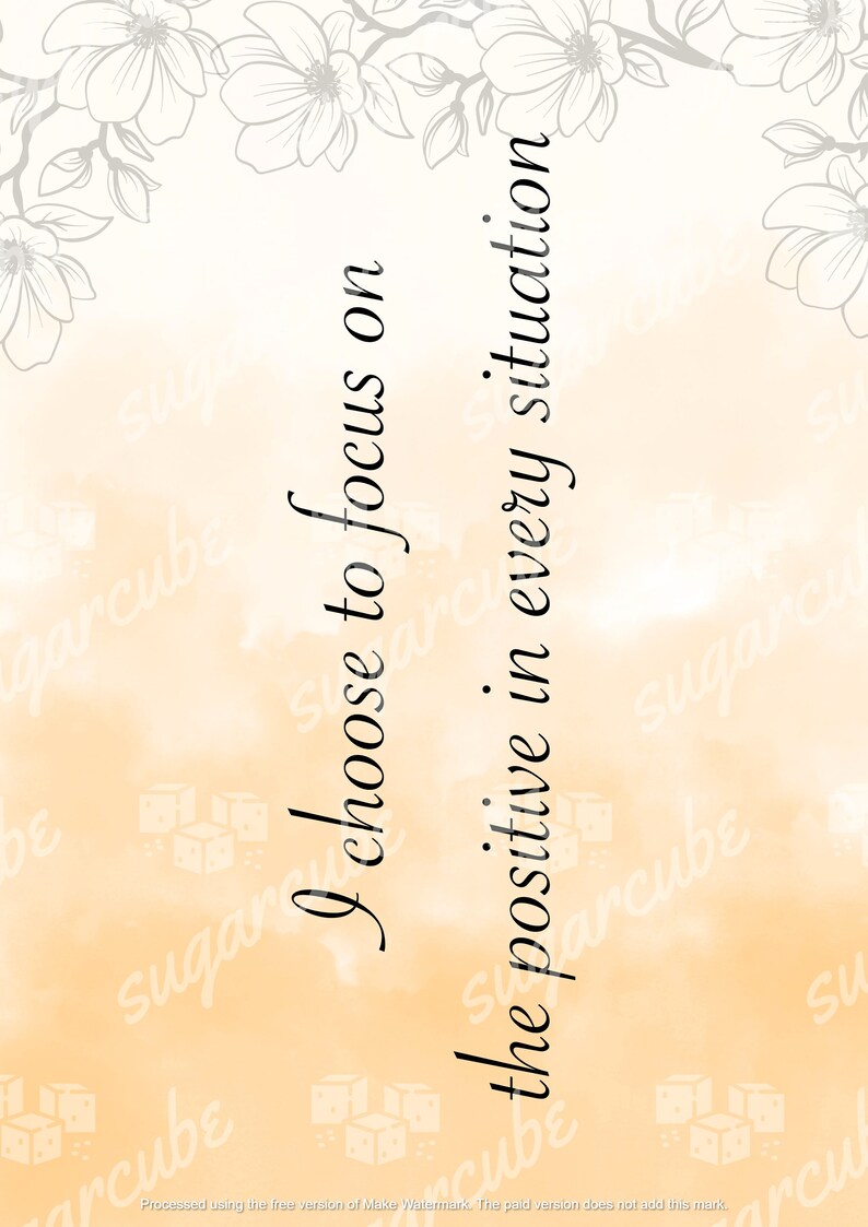 Watercolor Affirmation Cards Set - Bundle 2, Printable Affirmation ...