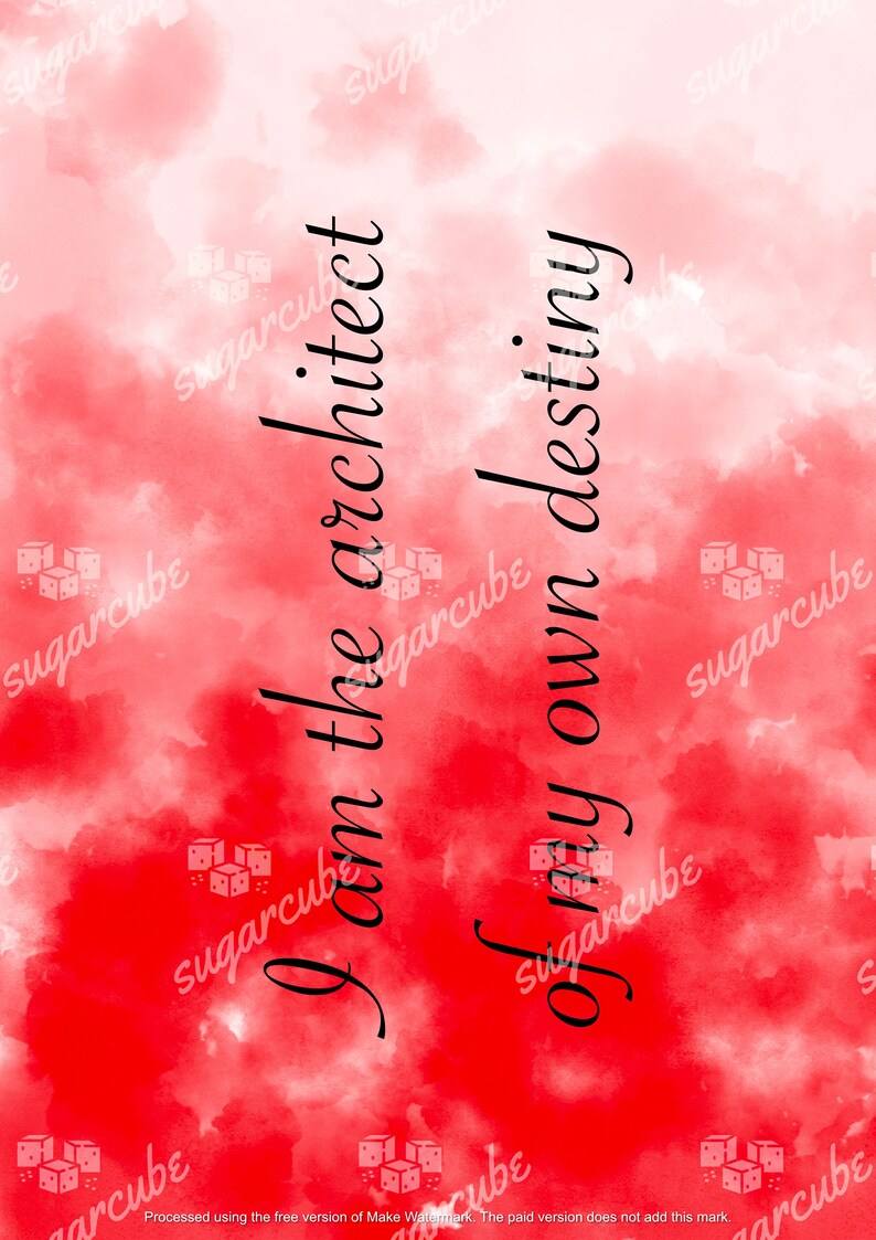 Watercolor Affirmation Cards Set Bundle 6 Printable - Etsy