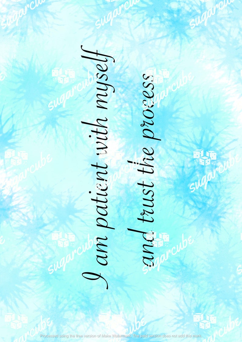 Watercolor Affirmation Cards Set - Bundle 11, Printable Affirmation ...