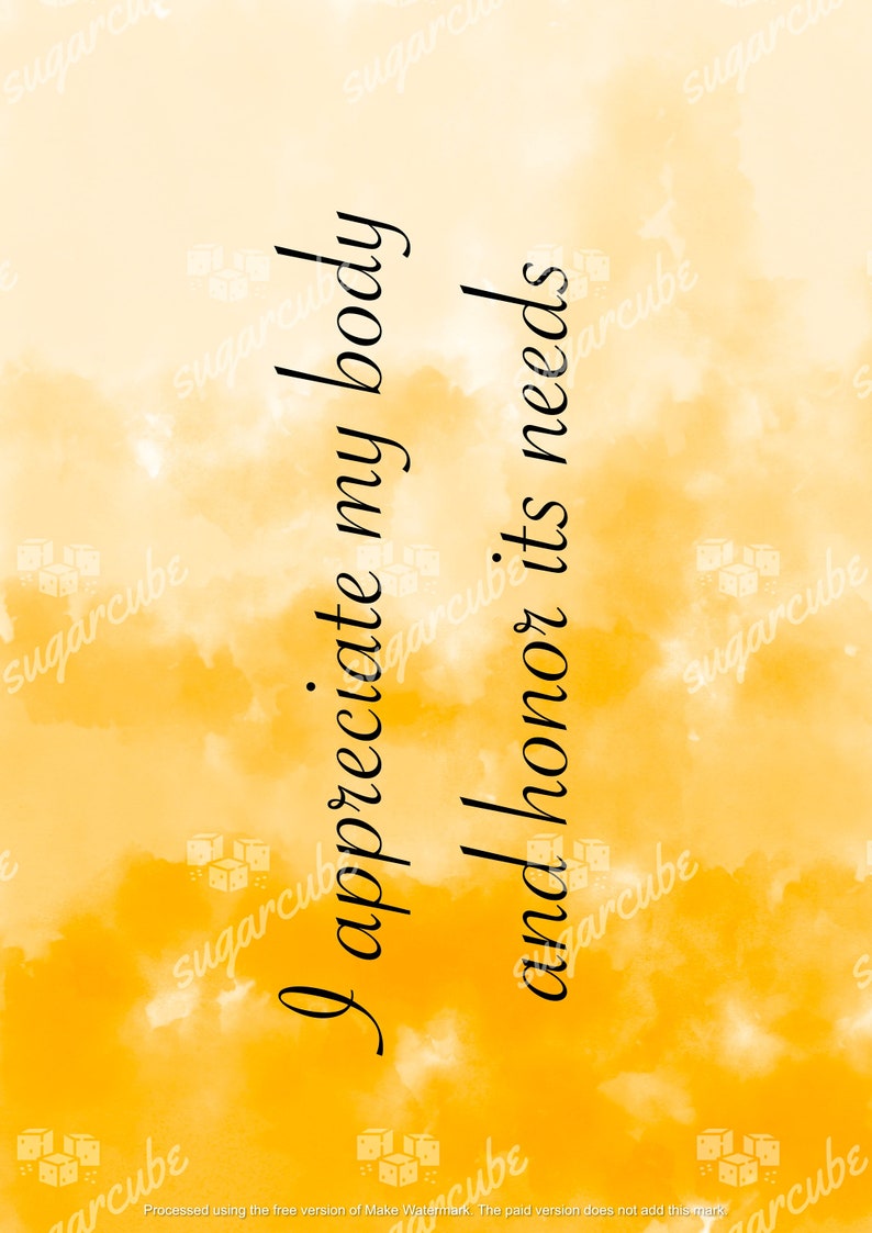 Watercolor Affirmation Cards Set Bundle 6 Printable - Etsy