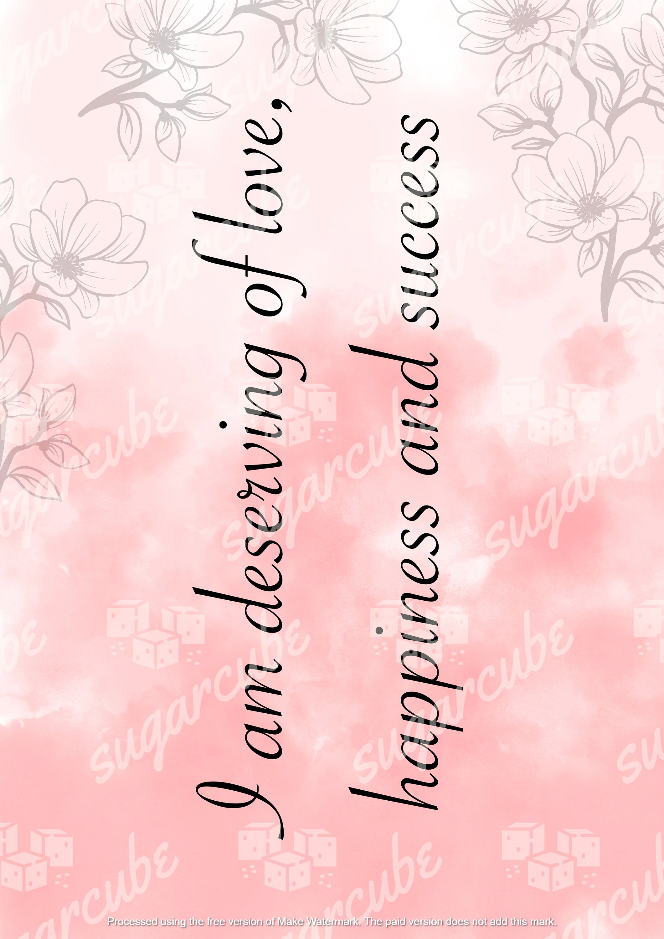 Watercolor Affirmation Cards Set - Bundle 2, Printable Affirmation ...