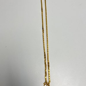 24K .9999 Thai Baht Gold Box Link Chain - Etsy