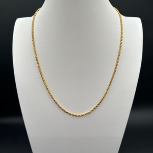 24K .9999 Yellow Gold Thai Baht Diamond Shape Link Chain - Etsy