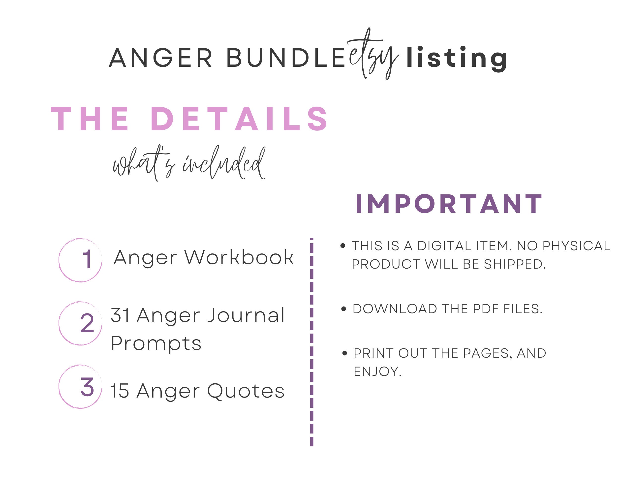 Printable Overcome Anger Bundle Anger Workbook Anger Journal Anger ...