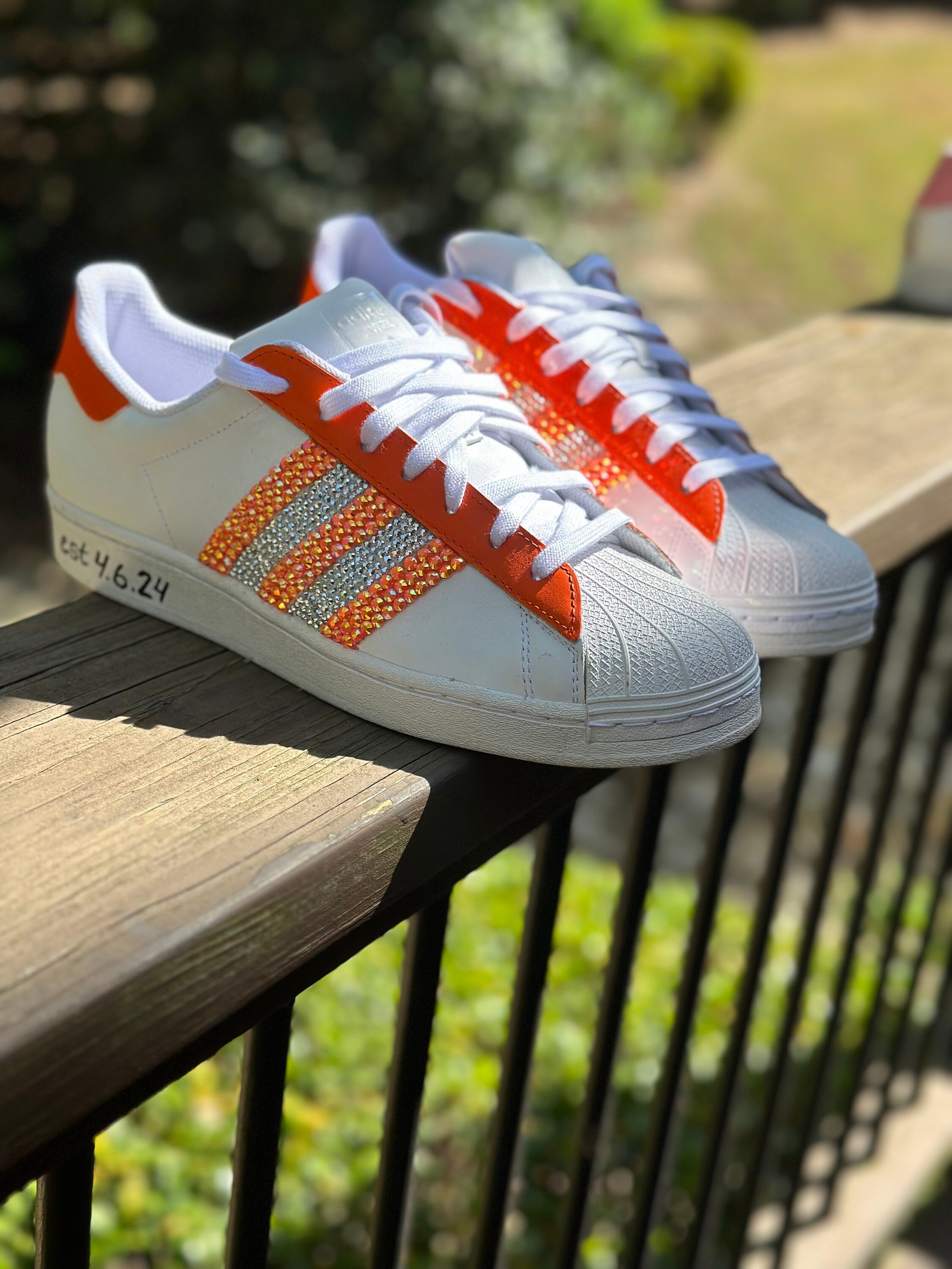 Wedding Couple Personalized Sneakers for the Bride and Groom Mr Mrs ...