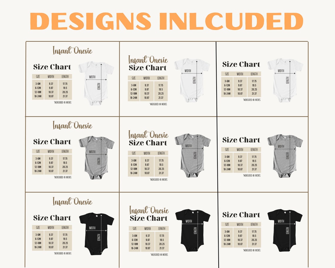 Bella Canvas 100b Size Chart, 100b Size Chart, Bella Canvas Onesie Size ...
