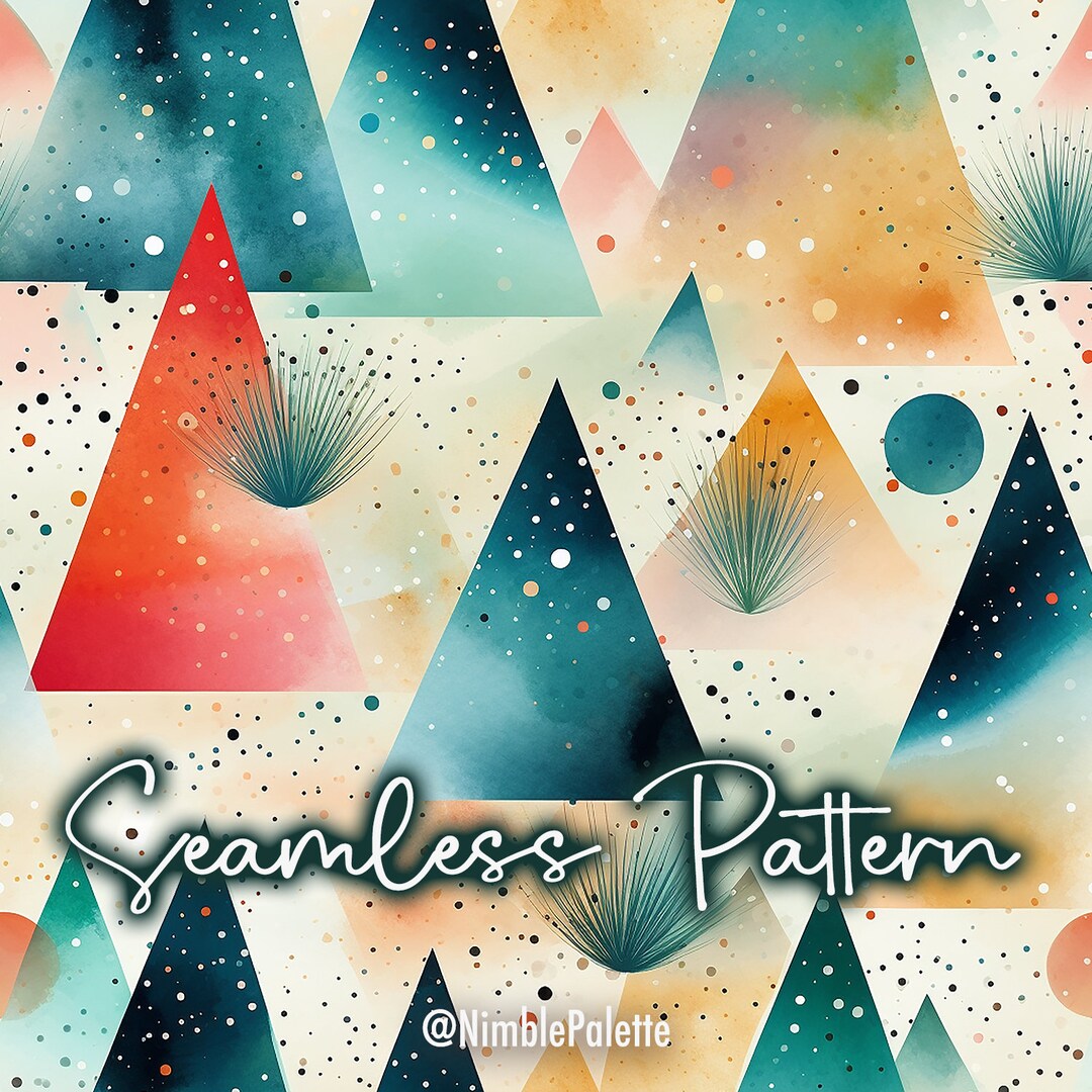 Printable Abstract Christmas Flower Seamless Pattern - Etsy