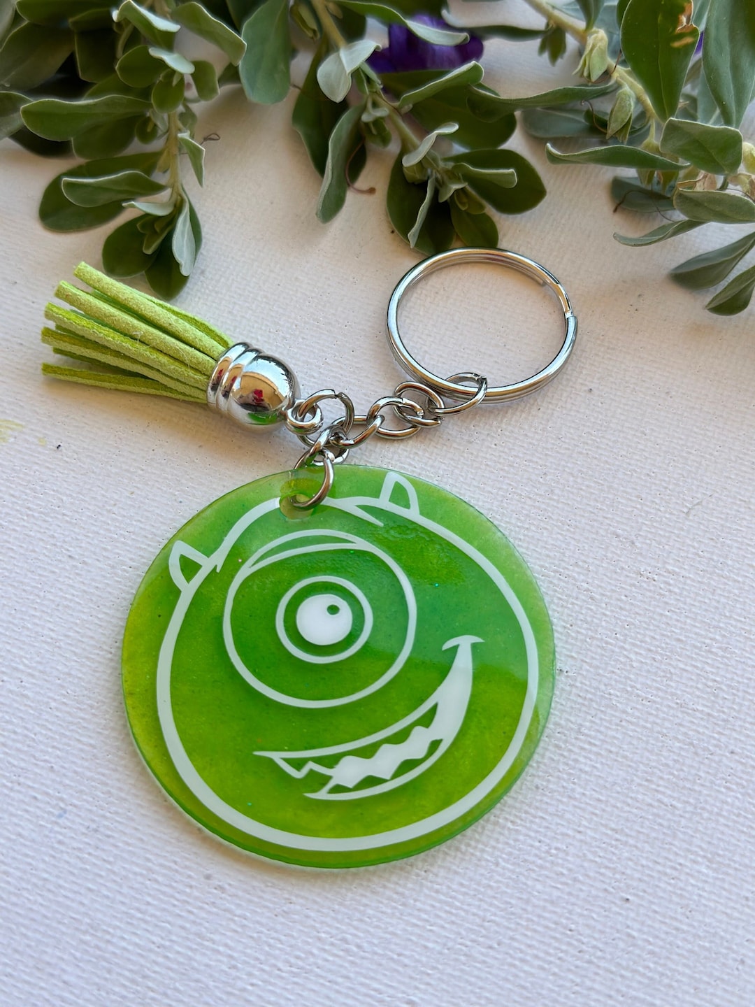 Monsters Inc. Mike Wazowski Keychain - Etsy