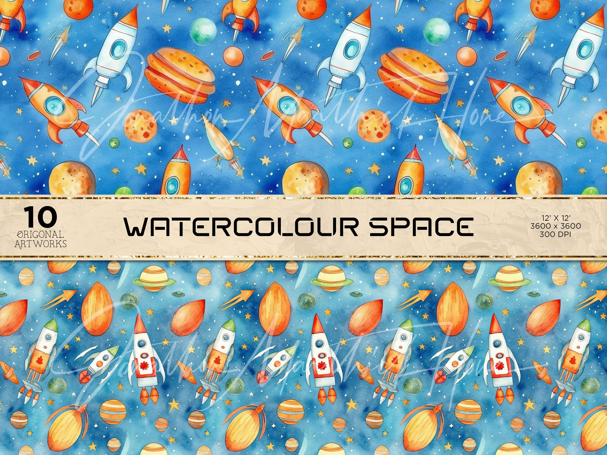 10 Watercolour Space | Space Background Space Wallpaper Space Seamless ...