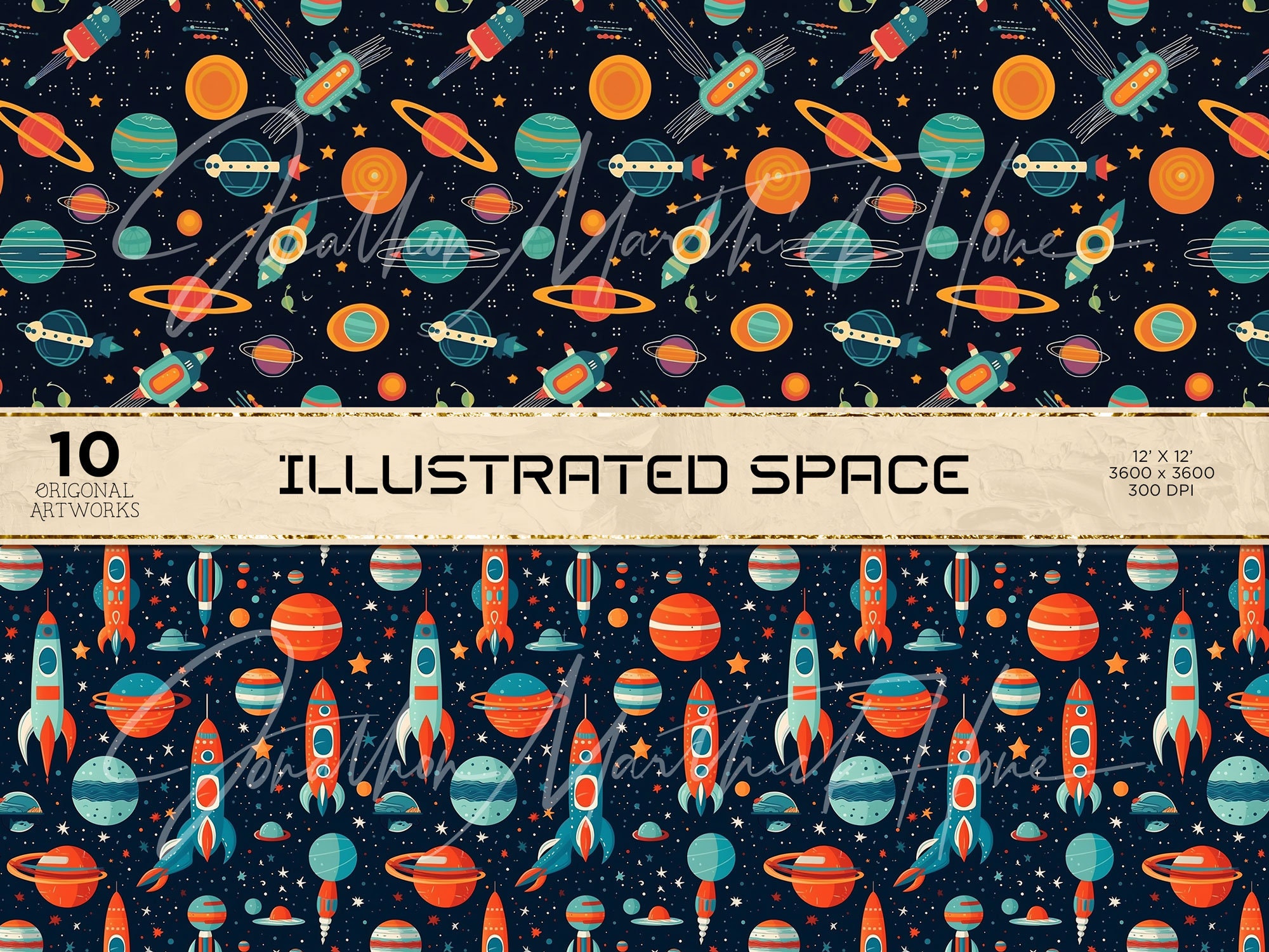10 Illustrated Space Space Background Space Wallpaper Space Seamless ...