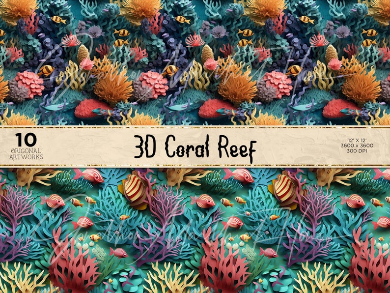 10 3D Coral Reef | Coral Reef Background Coral Reef Pattern Coral ...