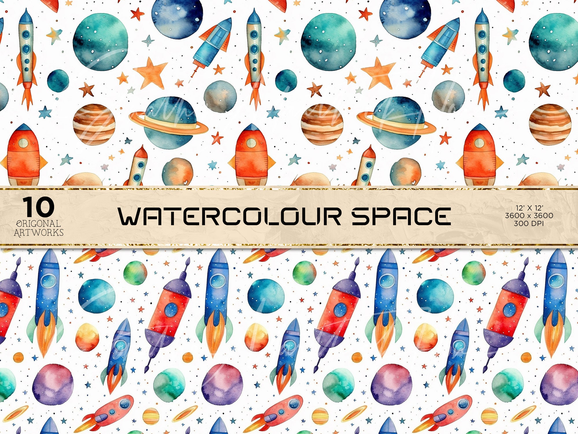 10 Watercolour Space | Space Background Space Wallpaper Space Seamless ...