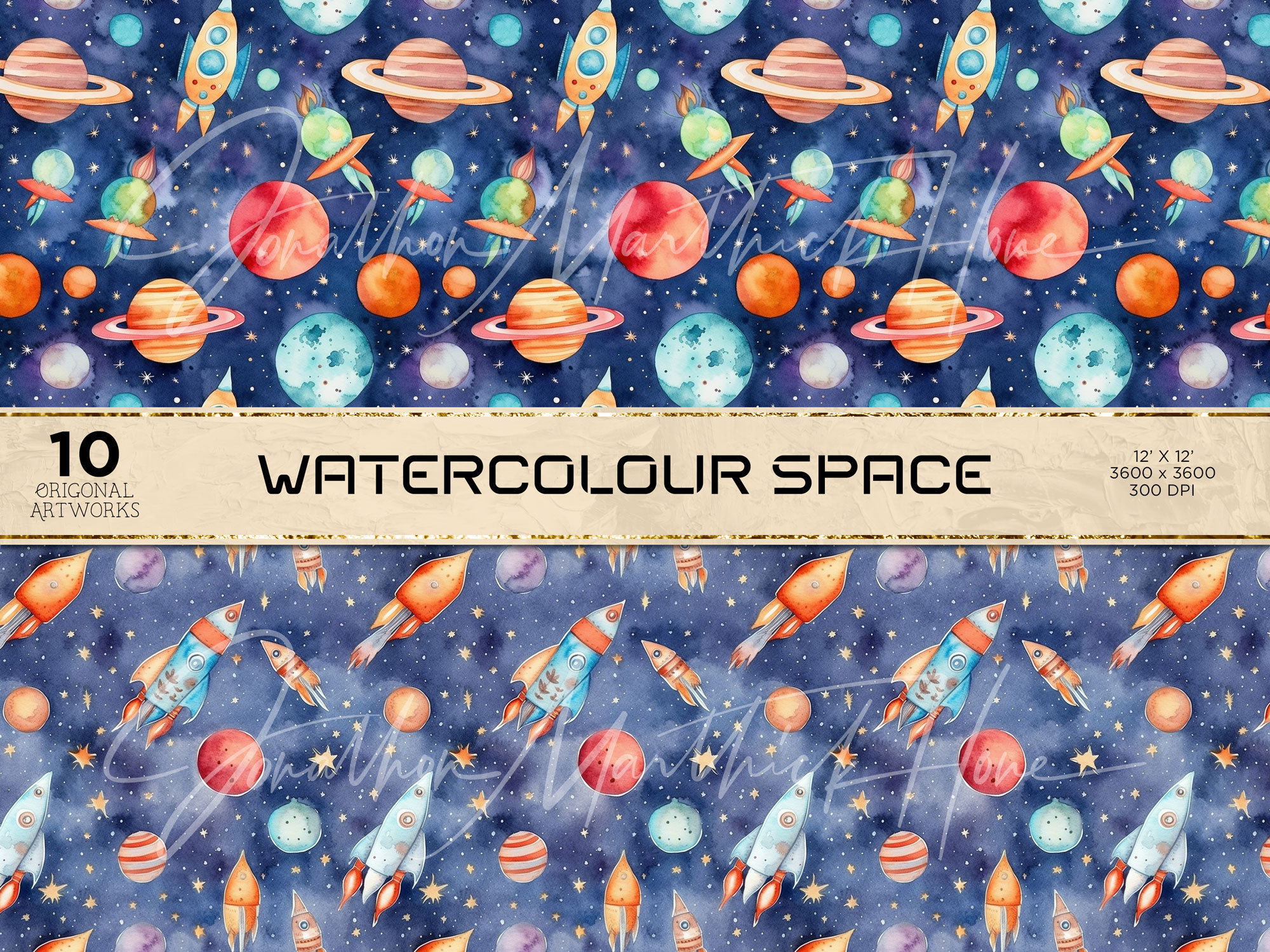 10 Watercolour Space | Space Background Space Wallpaper Space Seamless ...