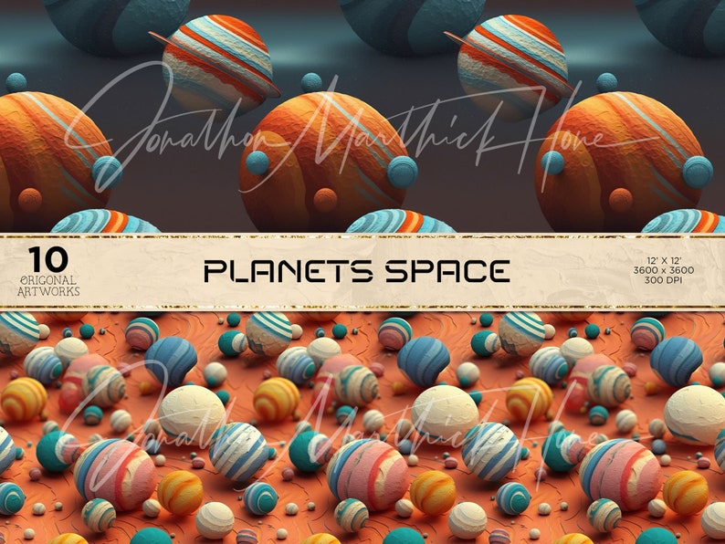 10 Space Planets | Space Background Space Wallpaper Space Seamless ...