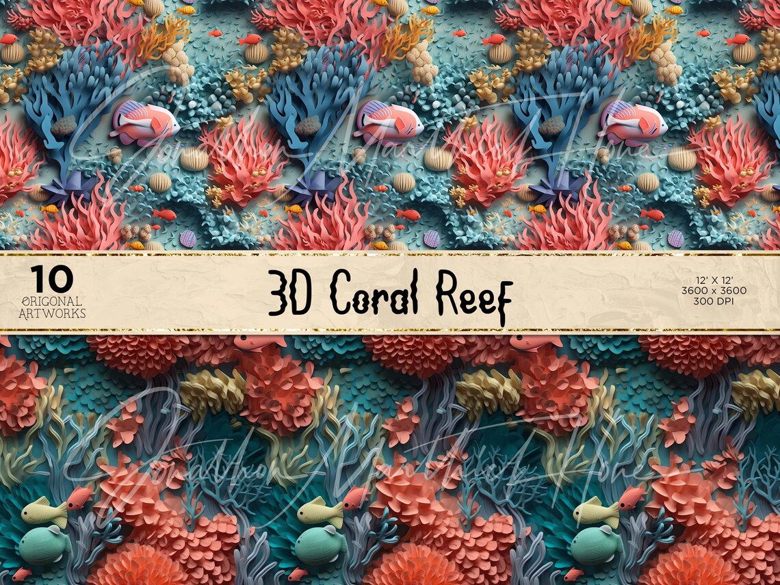 10 3D Coral Reef | Coral Reef Background Coral Reef Pattern Coral ...