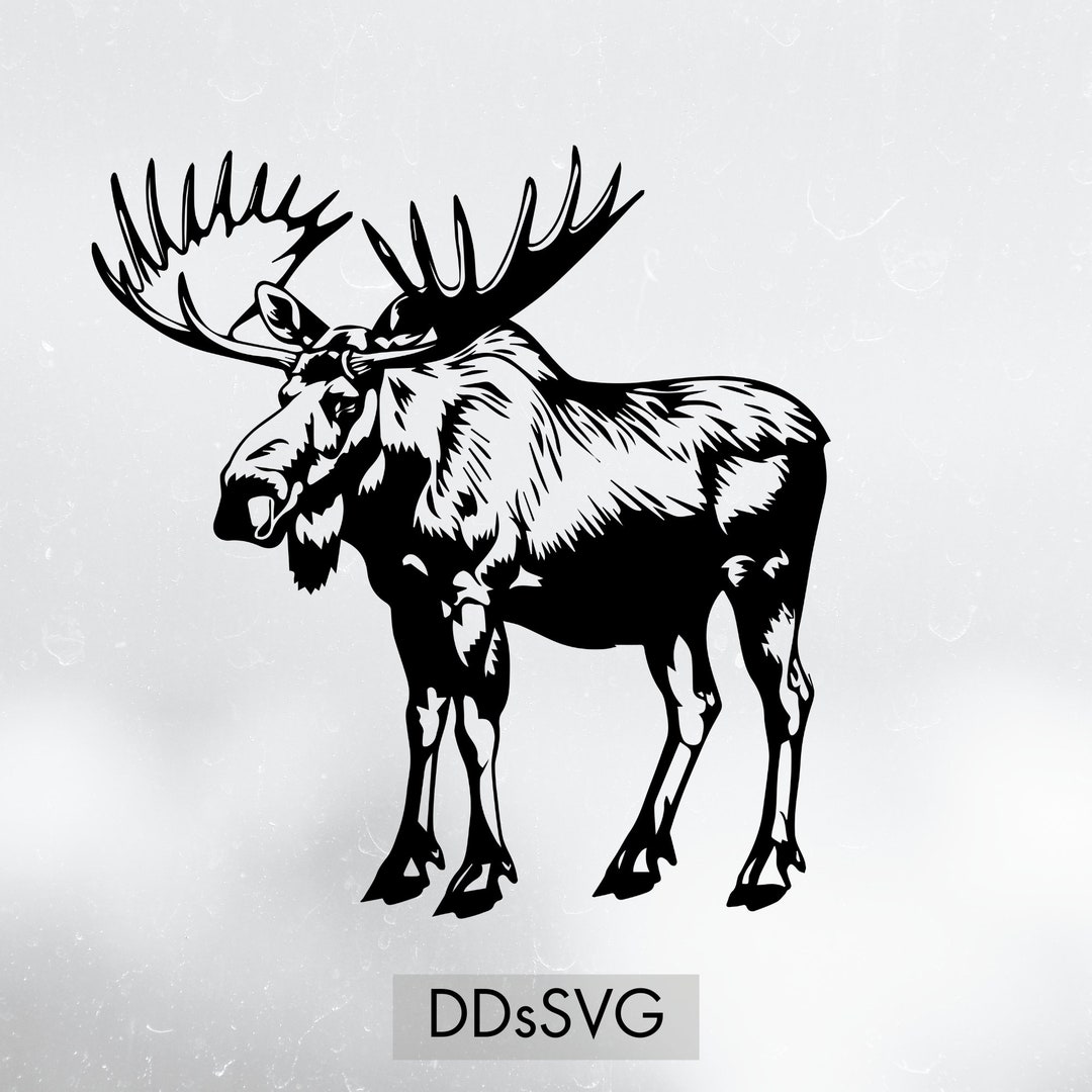 Moose Svg, Moose Png, Moose Clip Art, Moose Graphic, Moose Vector ...
