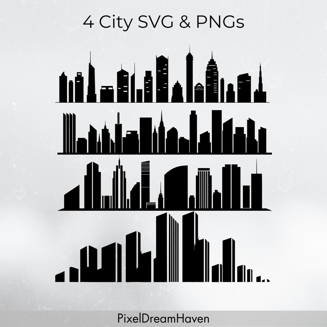 4x City Svg, City Png, City Clip Art, City Graphic, City Vector, City ...