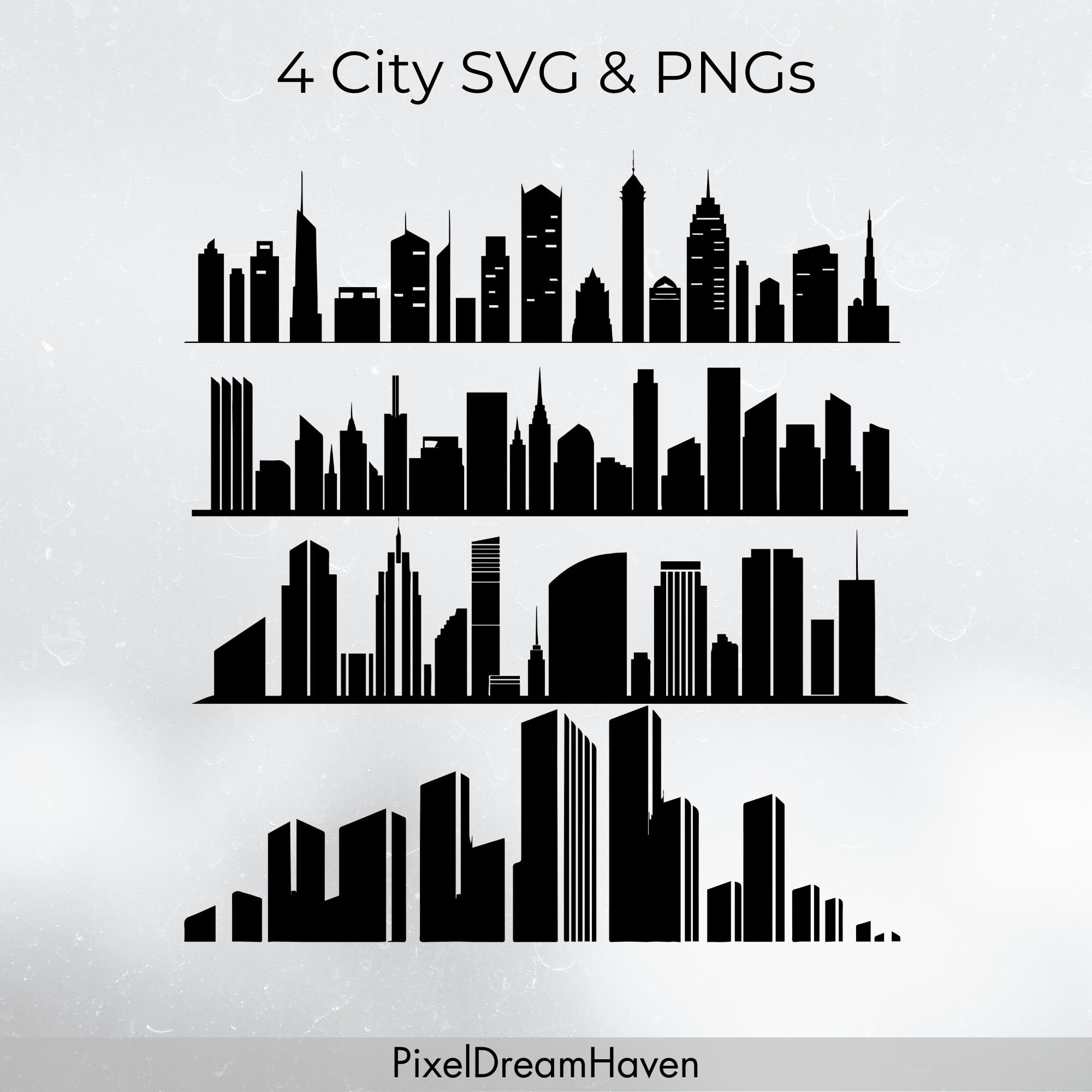4x City Svg, City Png, City Clip Art, City Graphic, City Vector, City ...