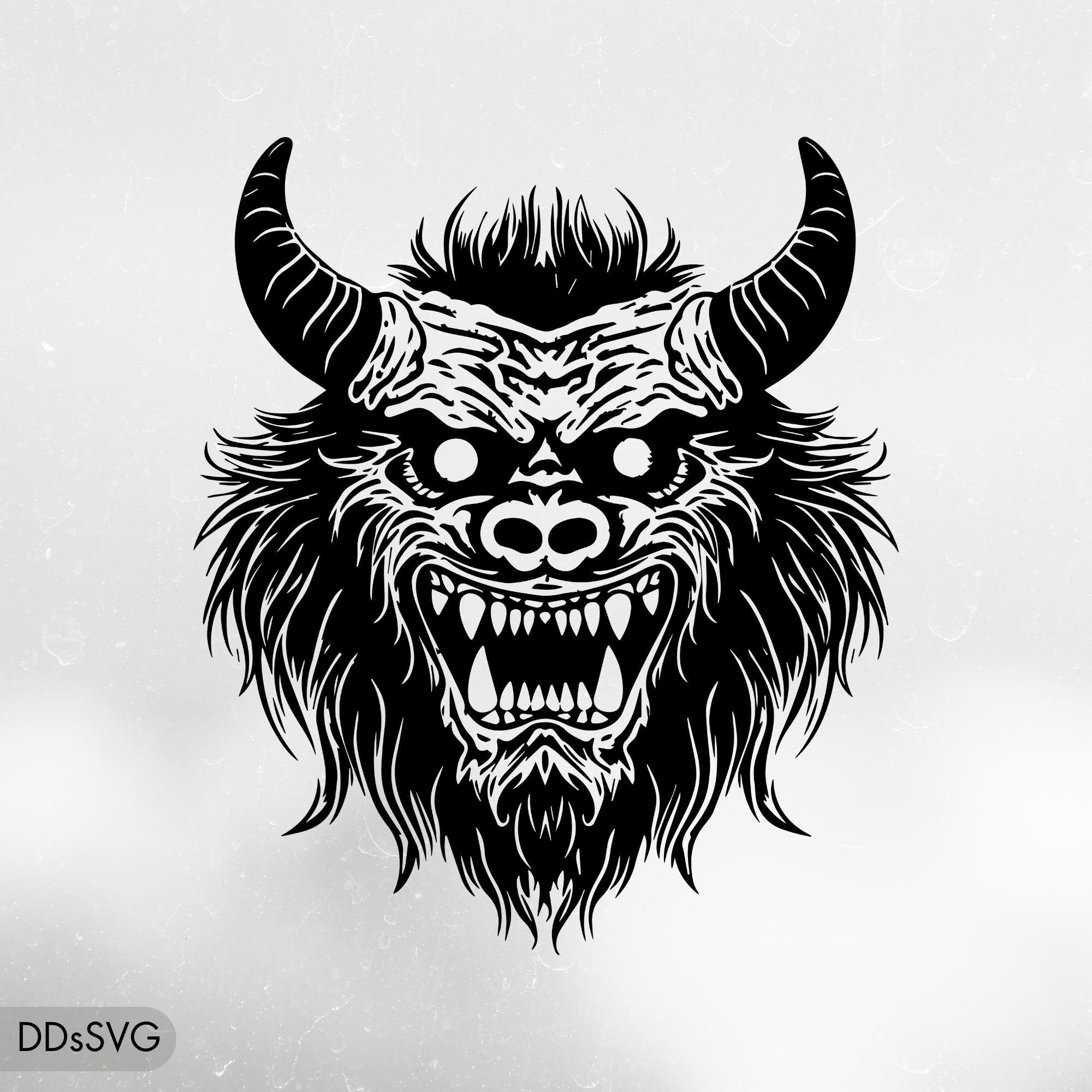 Ferocious Monster SVG Transparent PNG Scary SVG Horror - Etsy